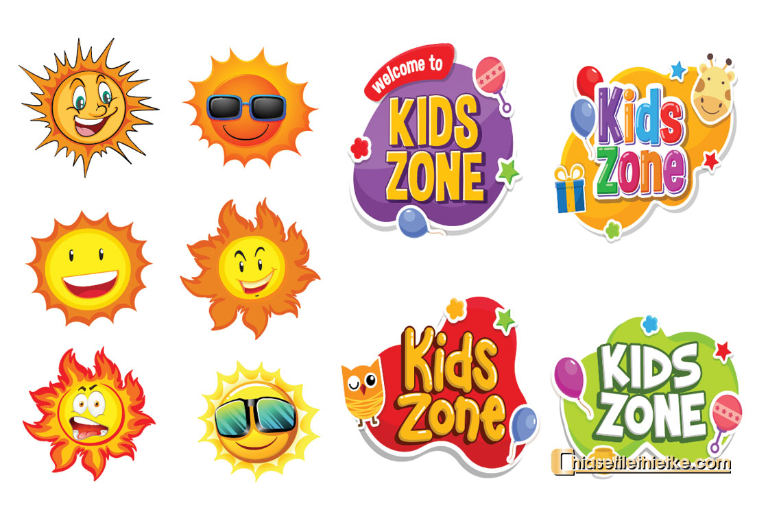 File AI EPS thiết kế Chibi Học Sinh trang trí Trường Học 059