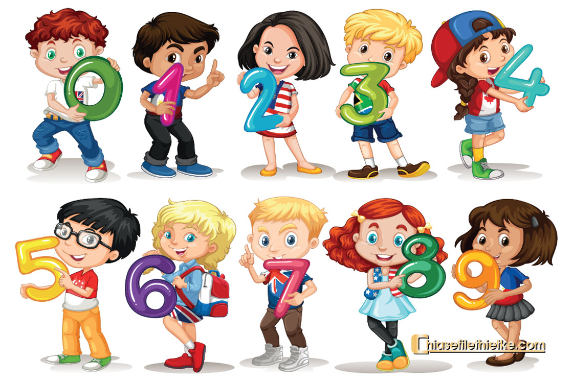 File Corel thiết kế Chibi Học Sinh trang trí Trường Học 066