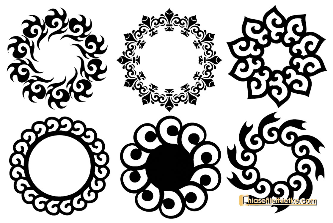 File Corel Hoa Văn Tròn Trang Trí 045
