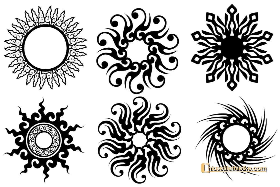 File Corel Hoa Văn Tròn Trang Trí 046